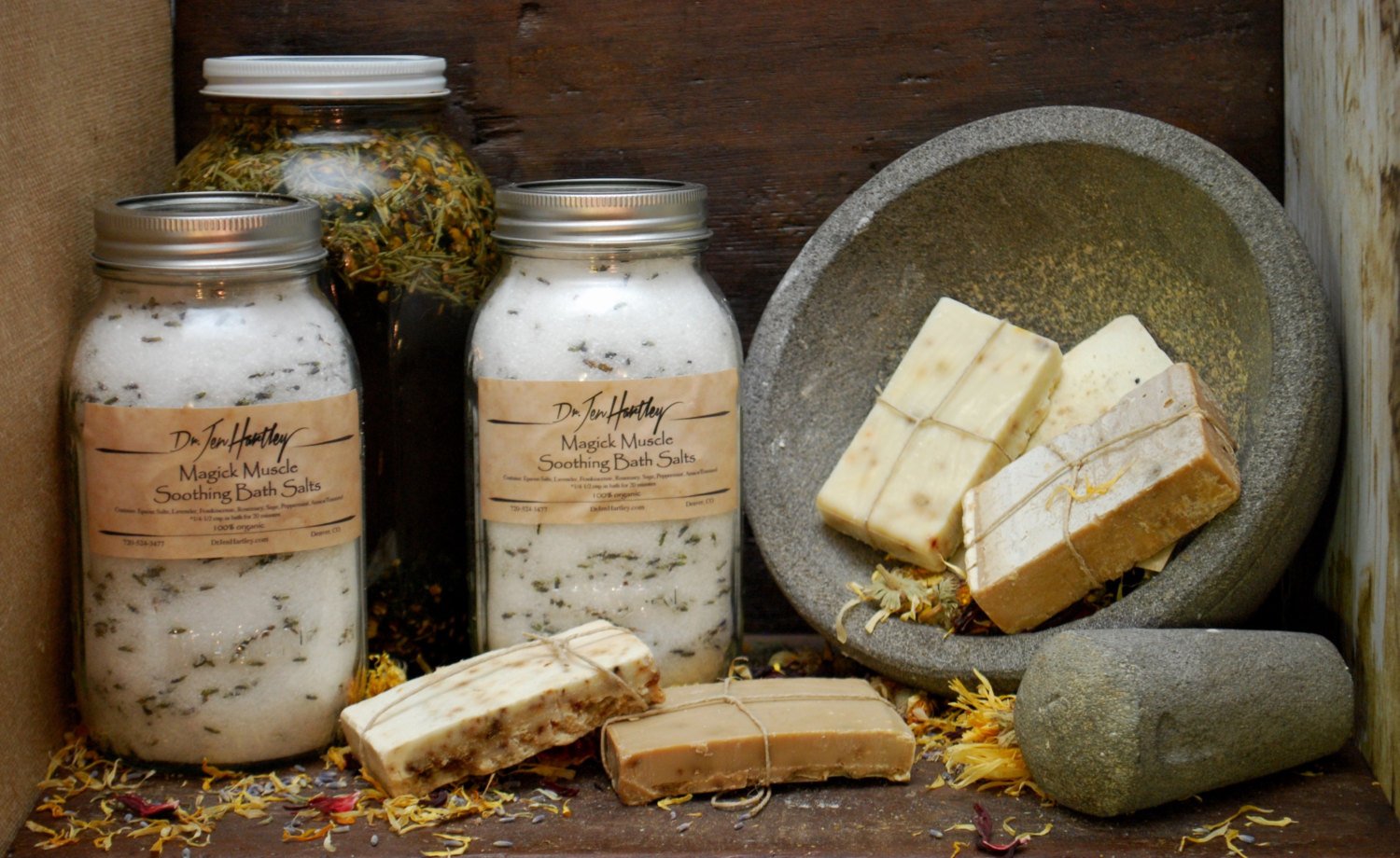 Magick Muscle Soothing Bath Salts - Dr. Jen Hartley